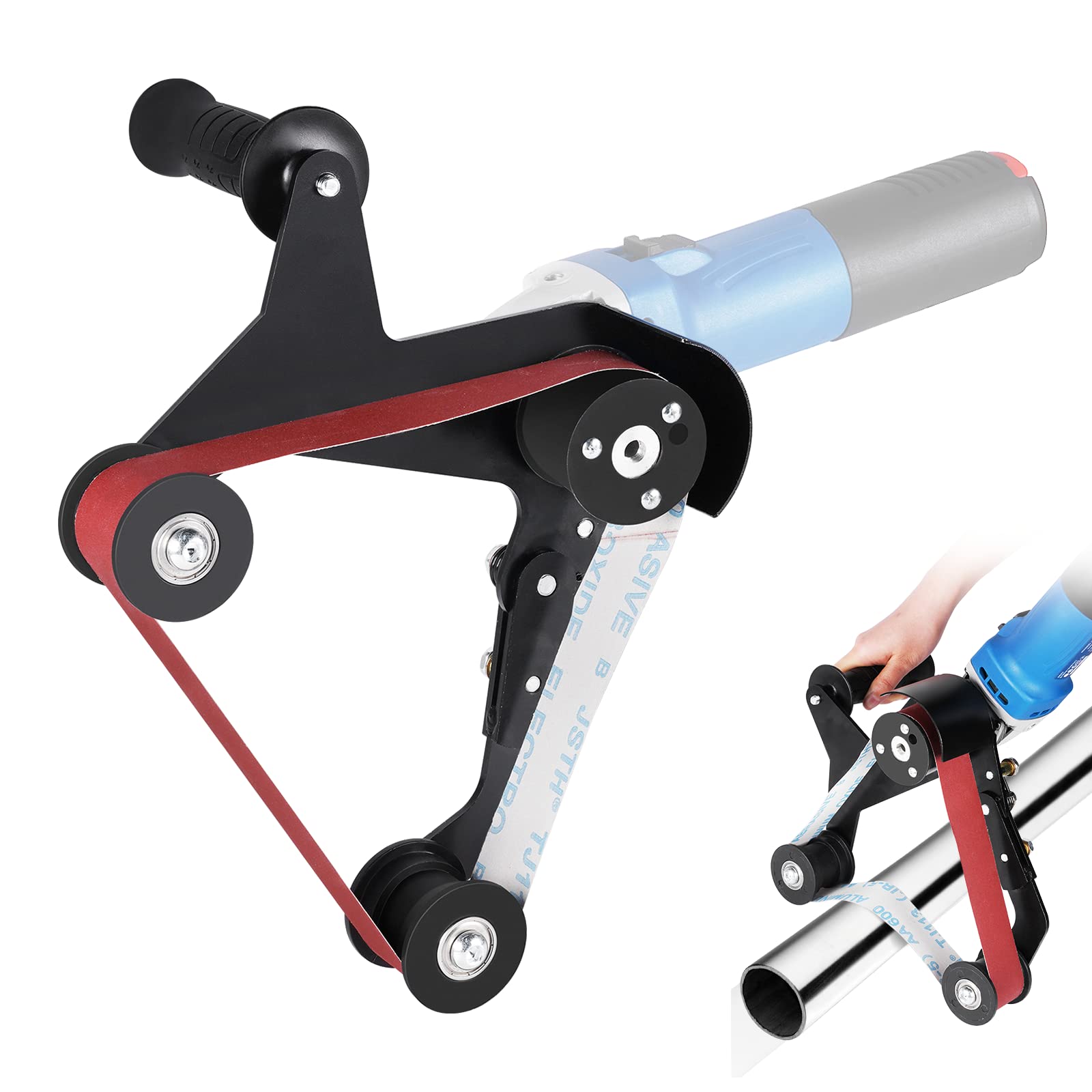 Tube Polisher Pipe Sander Attachment Belt Sander Adapter for Angle ...