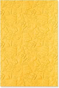 Amazon.com: Sizzix 3-D Textured Impressions Embossing Folder Celebrate by Kath Breen, 665402 ...