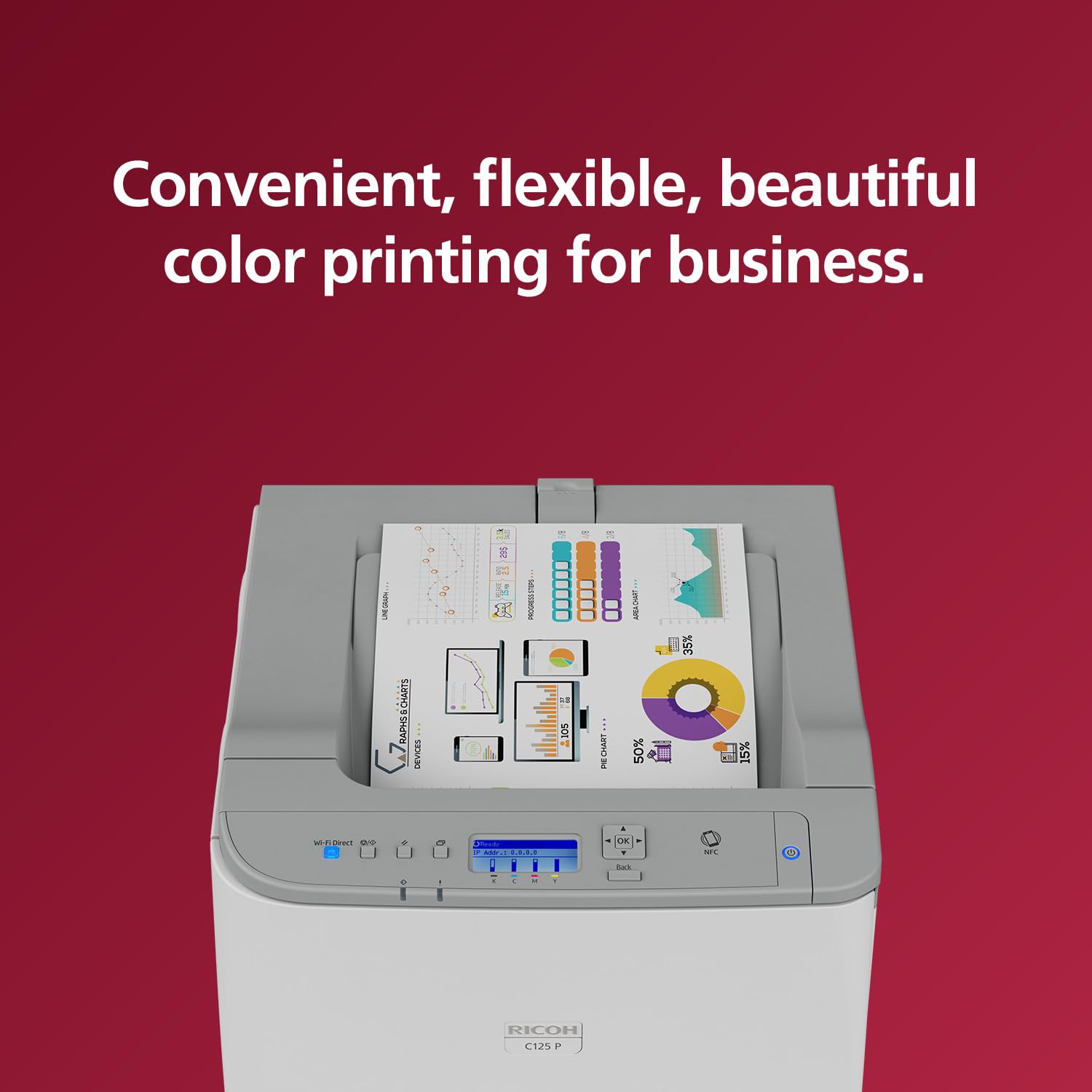 Mua C125 P Color Laser Printer | 26ppm | Secure Wireless | Easy Change ...