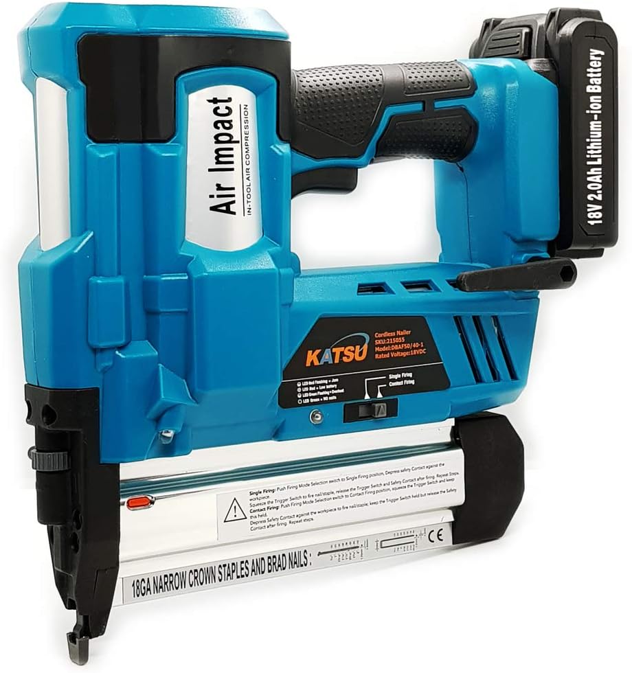 KATSU Tools 215055 18V Cordless Nailer with Battery and Charger: Amazon ...