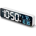 Amazon.com: Digital Clock, Clock for Bedroom, Clocks for Living Room ...