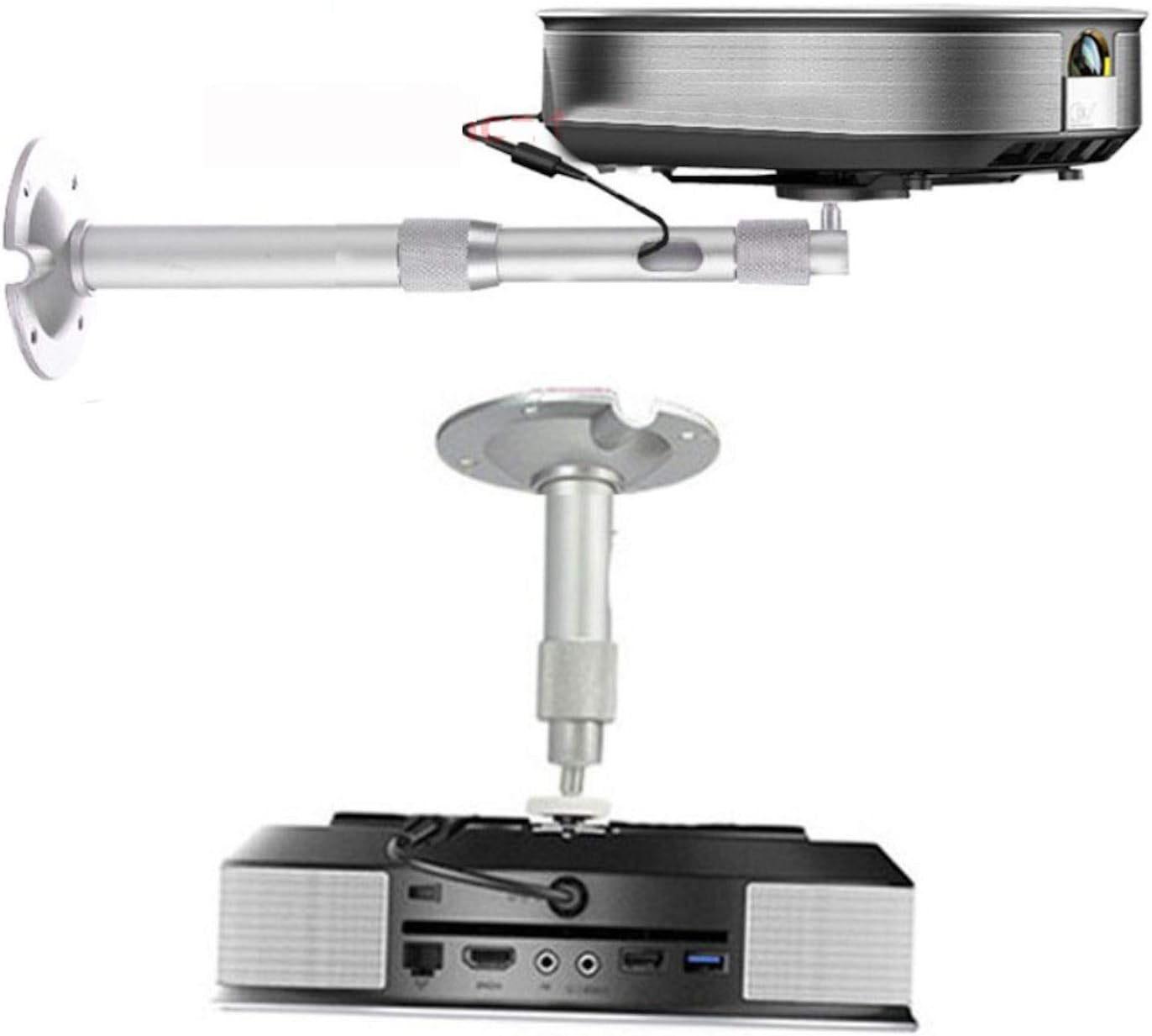 Soporte de Techo o Pared para Mini proyector hasta 5kg de Peso ...