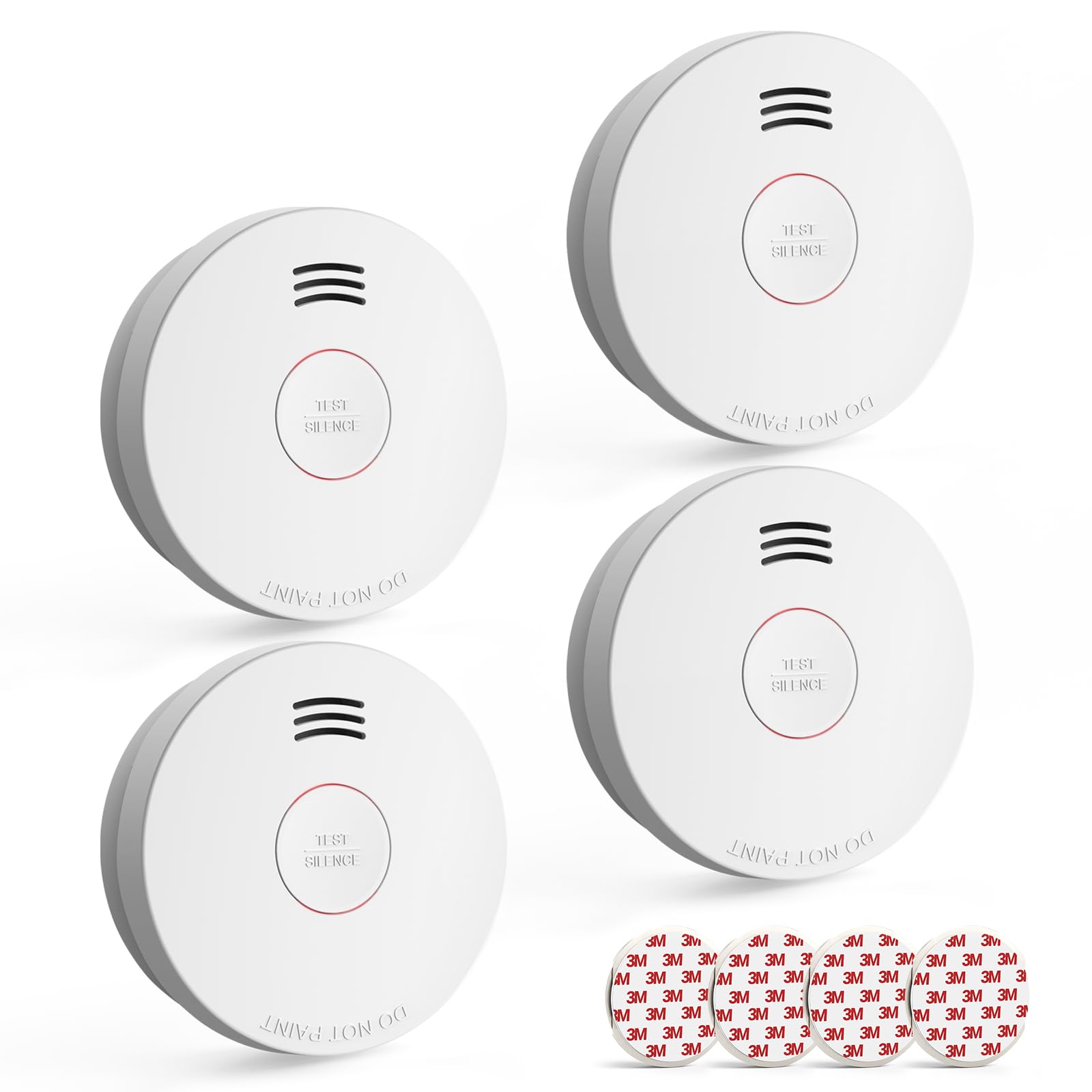 Jemay Detector with Battery Backup,Smoke Detectorwith Self-Check ...