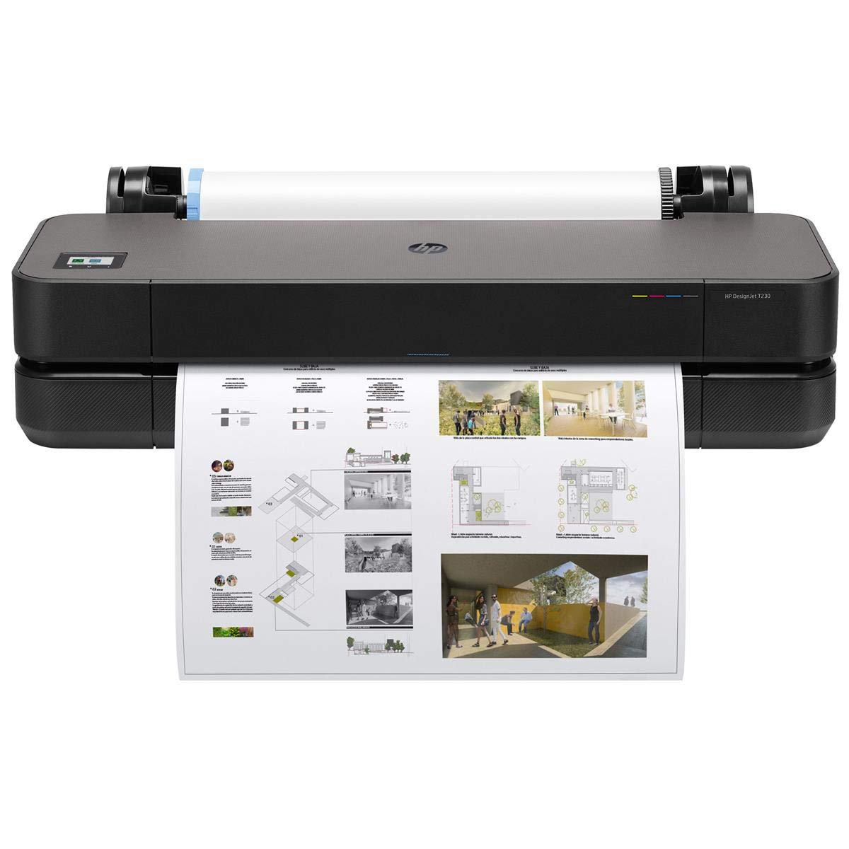 HP DesignJet T230 Large Format 24-inch Plotter Color Printer, With ...