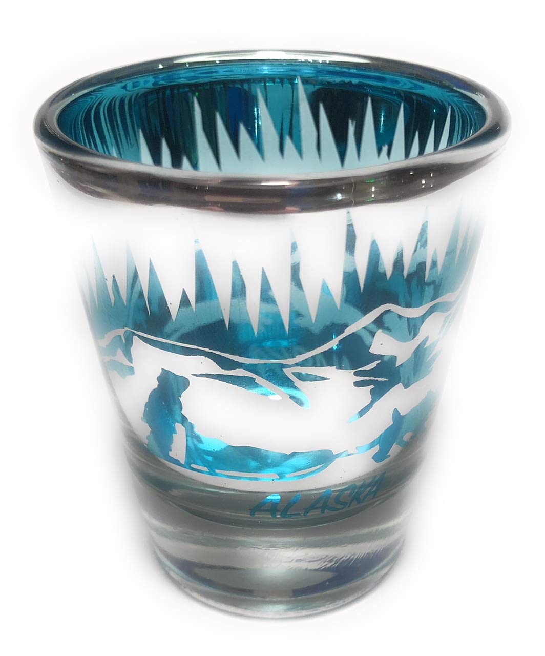 Amazon.com | Alaska Mountain Dog Mushing Souvenir Shot Glass: Shot Glasses