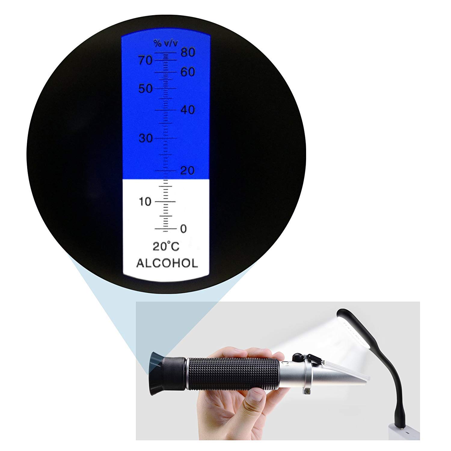 Mua Spirit Alcohol Content Meter Measure/Wine Grape Check Refractometer/Liquor Homemade Brewing ...