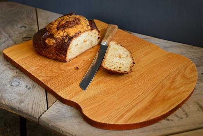 Eco-friendly, handmade Oak bread board in the shape of a piece of toast ...