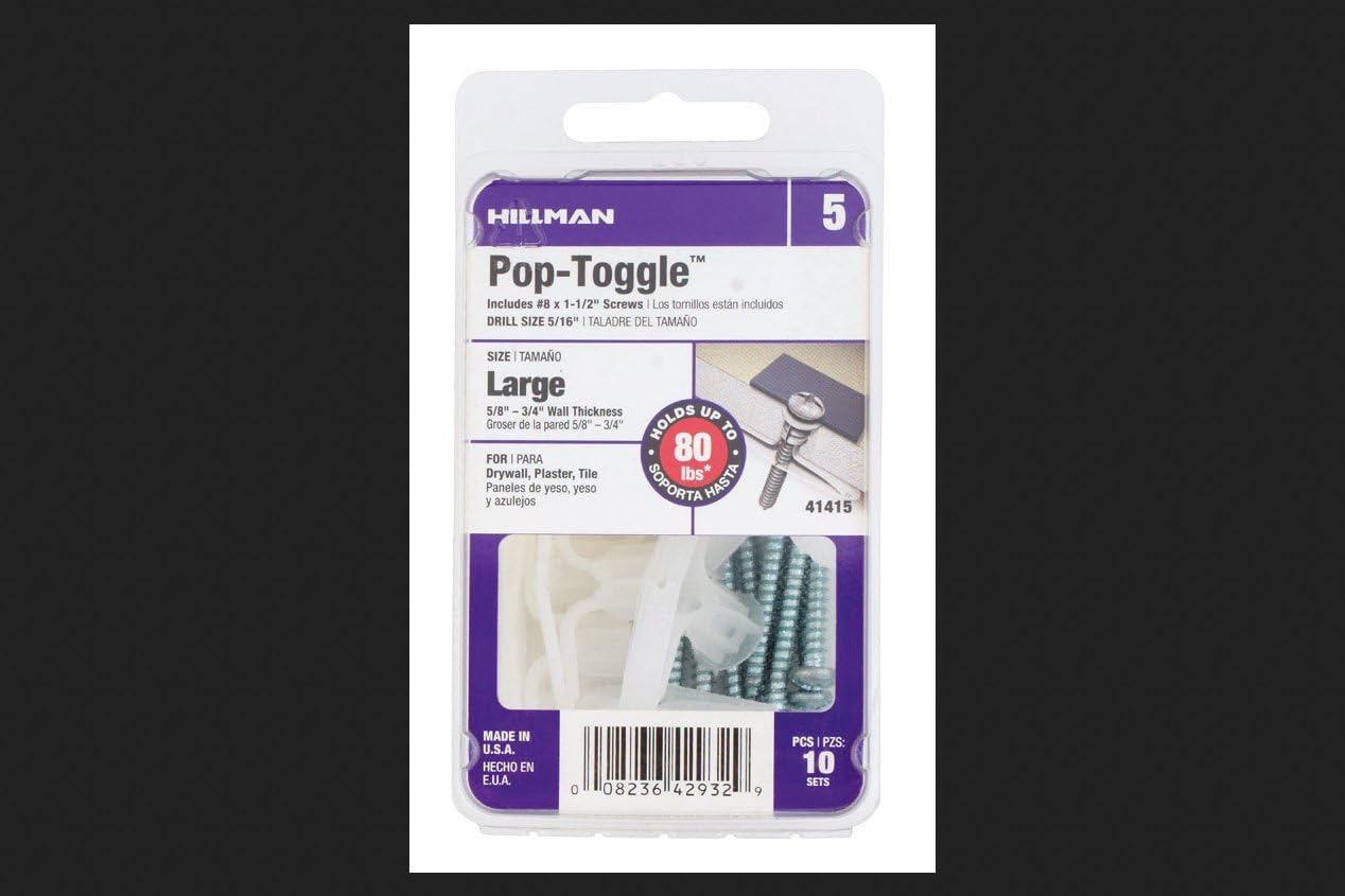 The Hillman Group 41412 Pop Toggles tillescenter Fasteners Bolts