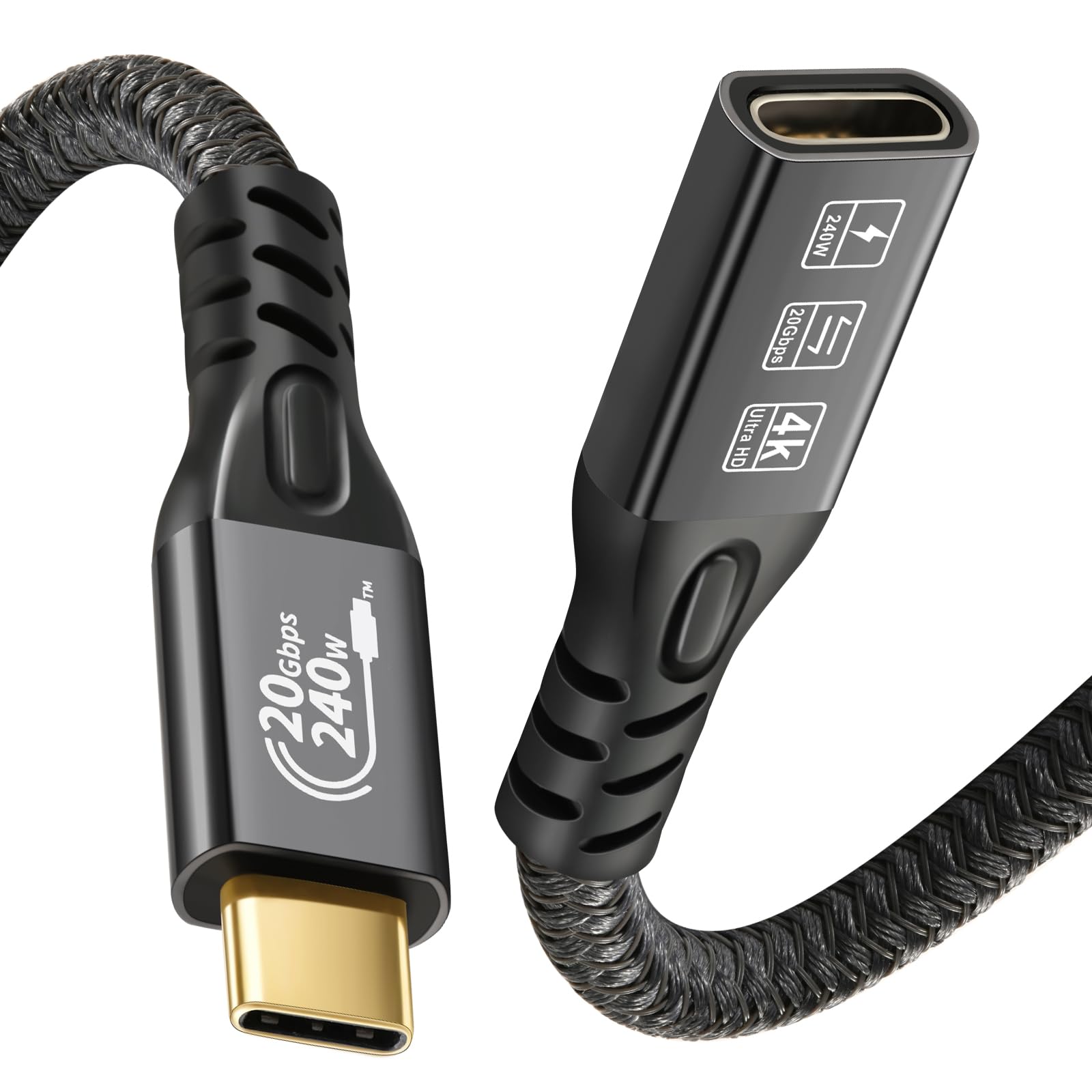 Mua 20Gbps USB C 3.2 Extension Cable, USBC 3.2 Gen2 Type-c Male to ...
