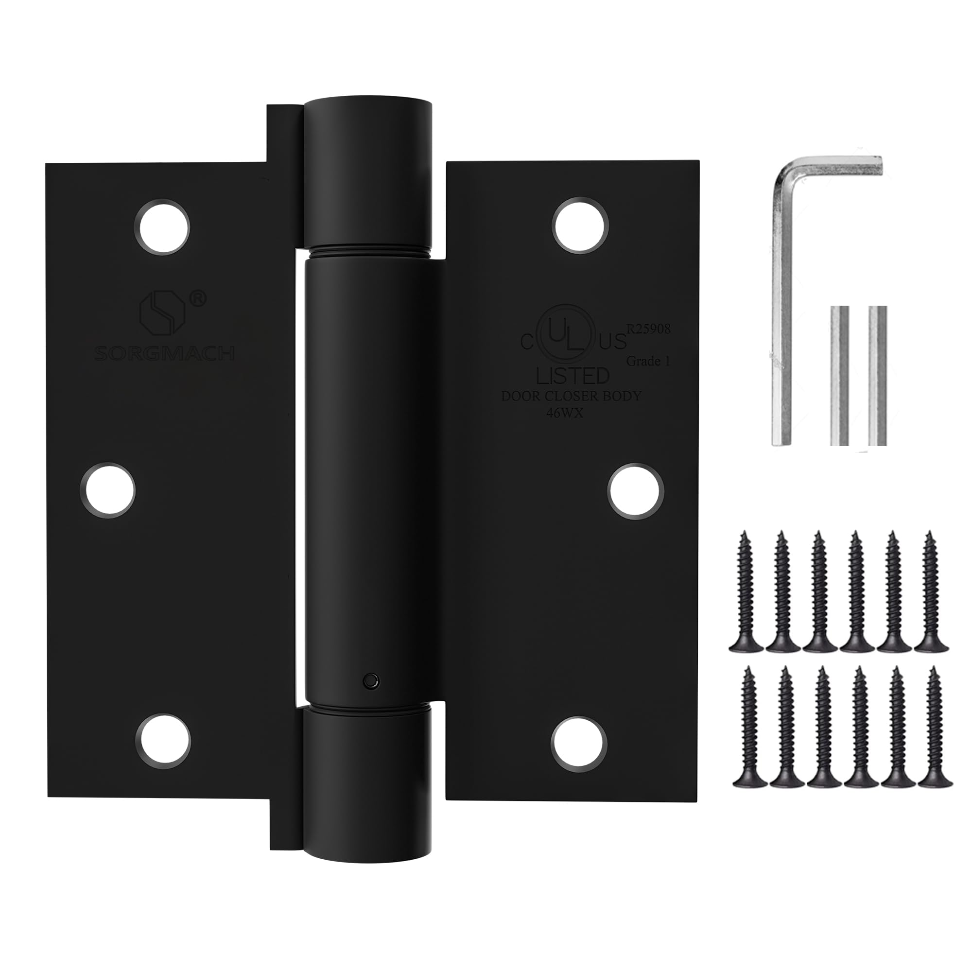 Self Closing Hinge 3.5 Inch Matte Black Auto Close Door Hinges ...