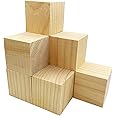 Amazon.com: MUXGOA Wood Blocks for Crafts,2 Inch Unfinished Wooden ...