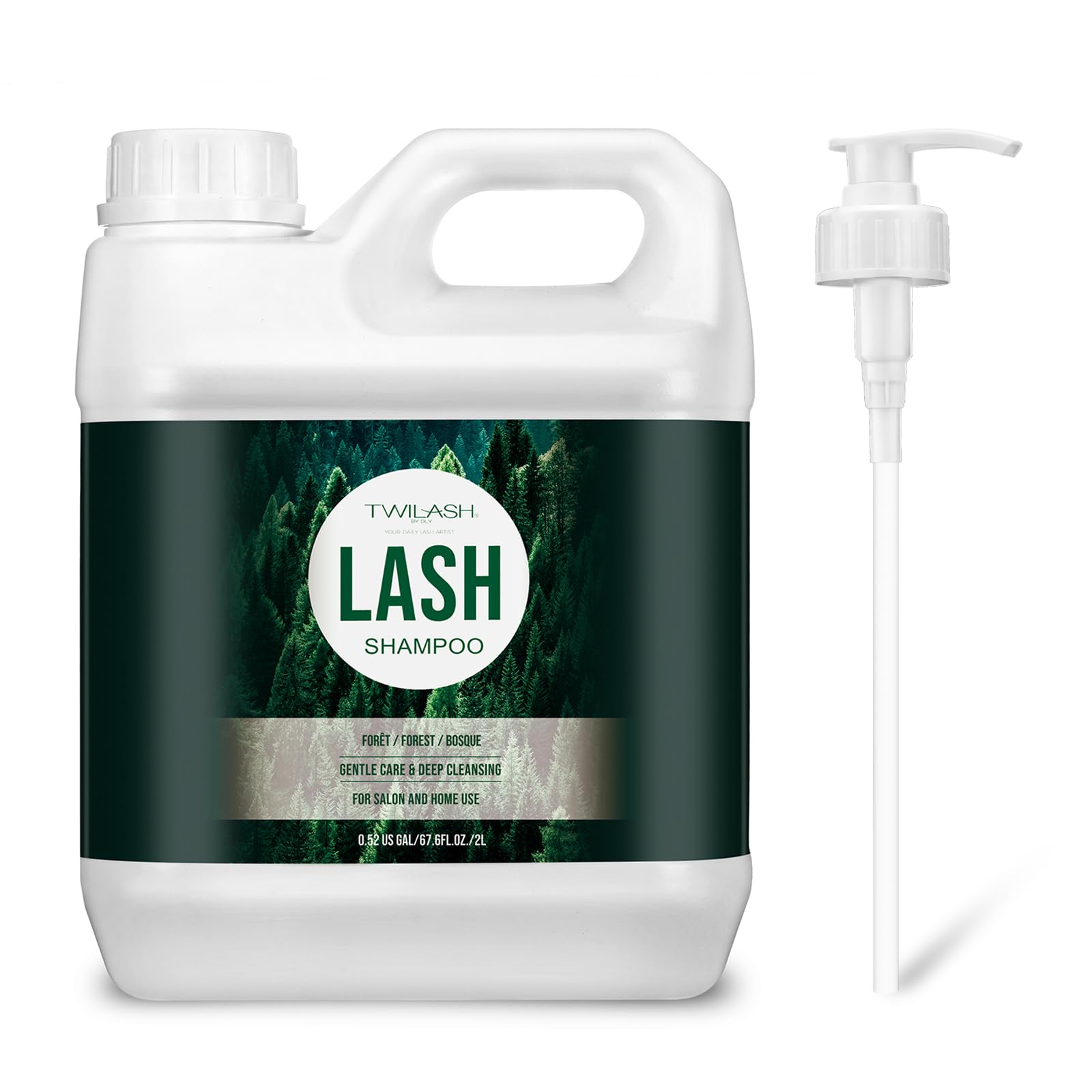 Lash Shampoo Bulk, Eyelash Cleanser for Extensions 2 Liters, Dispenser ...