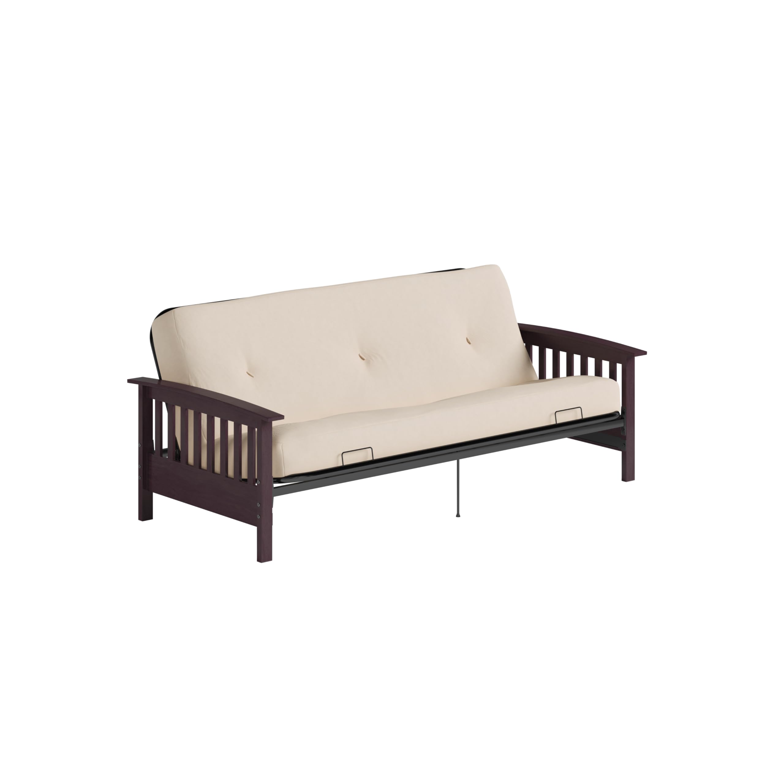Mua DHP Laurel Full Size Espresso Wood Arm Futon Frame with 6 ...