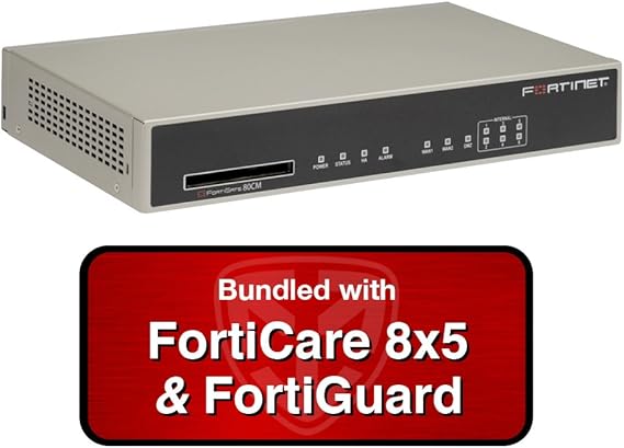Fortinet FortiGate-80C Security Appliance Bundle with 1 Year 8x5 FG-80C ...
