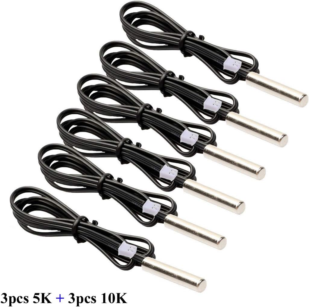 10K 1% NTC B3950 Waterproof Probe Thermistor Accuracy Temperature ...