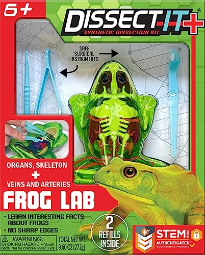 Dissect-It Plus Upgraded Frog Dissection Toy Kit, Realistic Lab ...