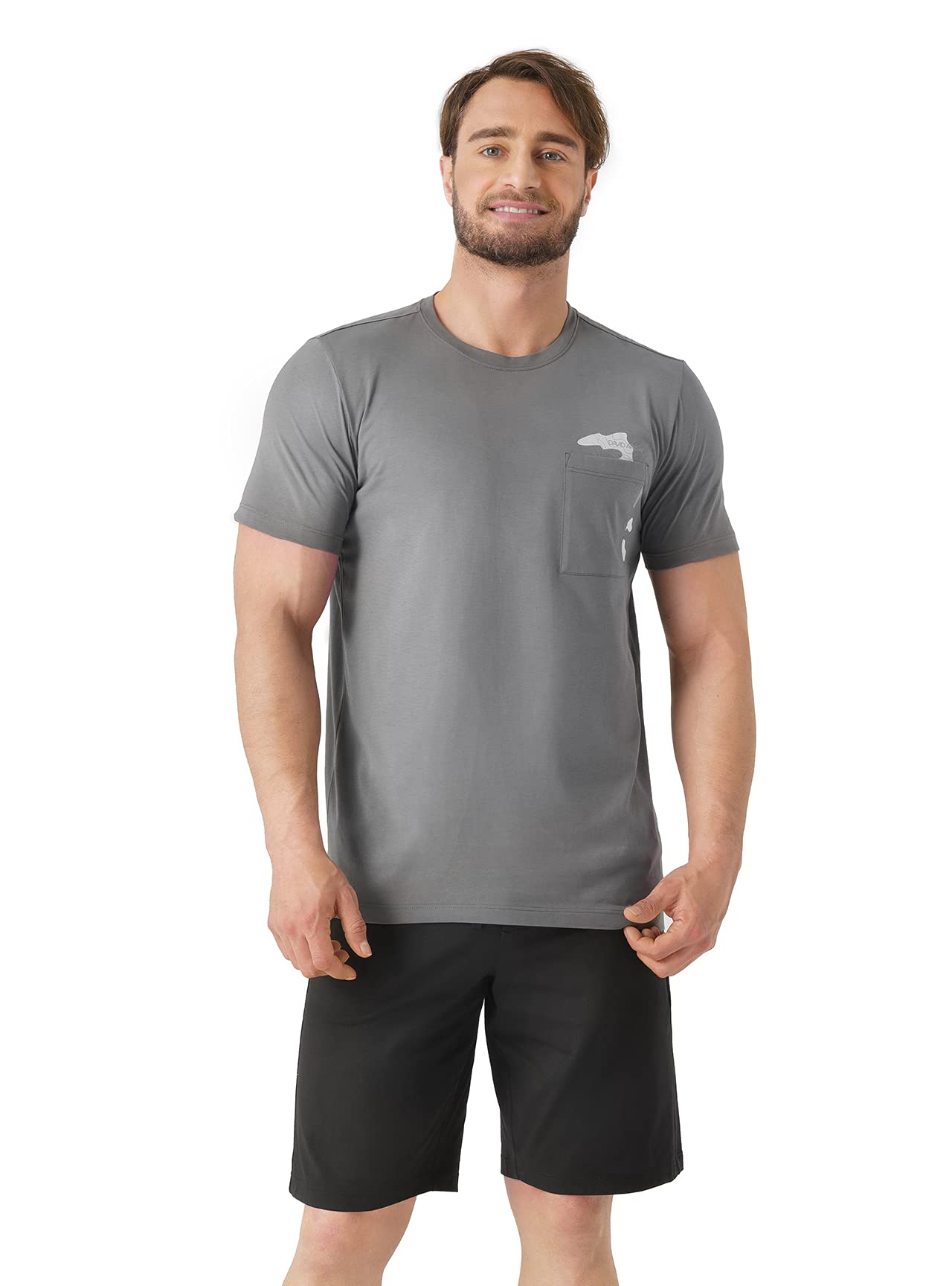 DAVID ARCHY Men's Soft Cotton Short Sleepwear Top & Bottom Loungewear ...