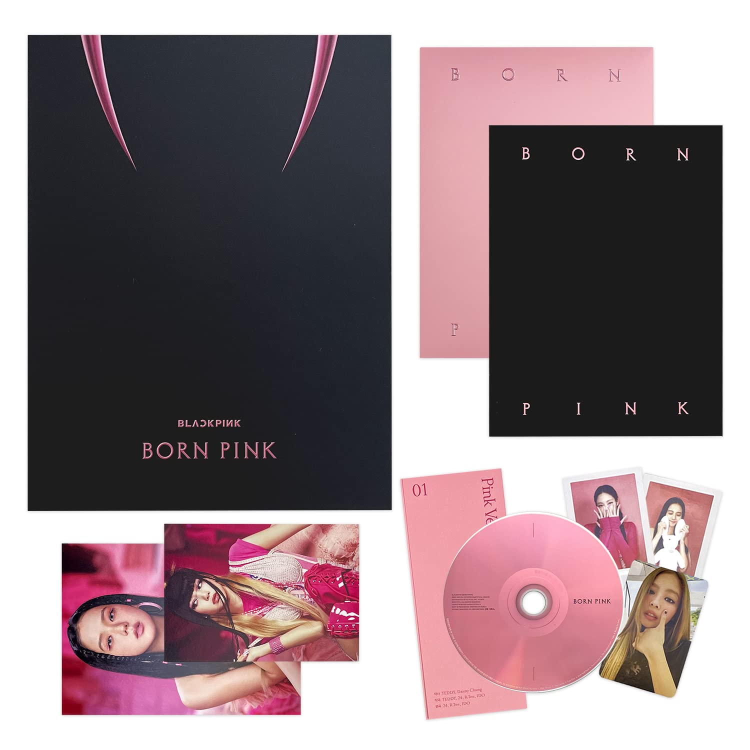 BLACKPINK - [BORN PINK] (PINK Ver.) CD + Photobook + Envelope + Lyrics ...