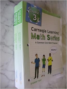 Amazon.com: Carnegie Learning Math Series, Course 3, Student Text (A ...