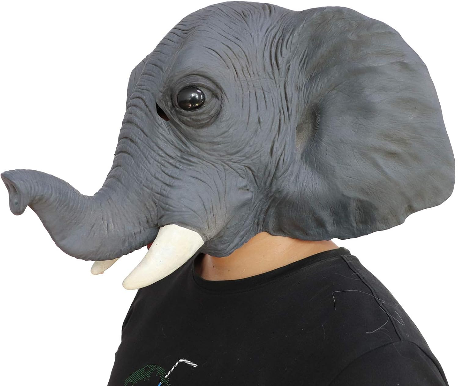 Amazon.com: ifkoo Deluxe Latex Elephant Mask Novelty Creepy Halloween ...