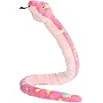 Amazon.com: Aurora® Playful Snake Colorful Bubblegum Snake Stuffed ...