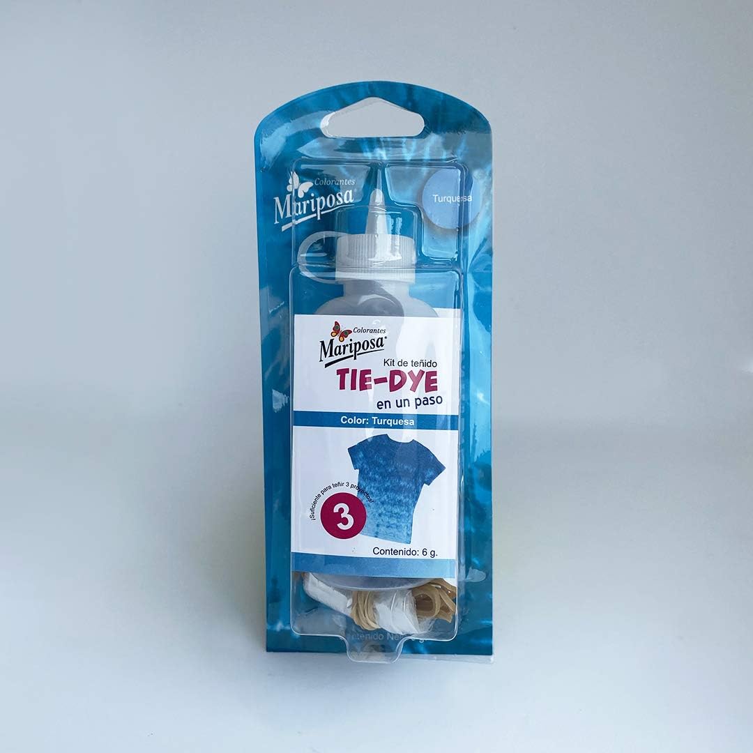 COLORANTE MARIPOSA TIE DYE 6G TURQUESA: Amazon.com.mx: Hogar y Cocina