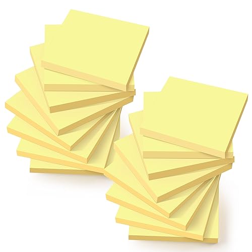 YEECOK Lined Sticky Notes 4x4 in, Morandi Pastel Colors Ruled Post ...