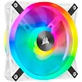Amazon.com: Corsair QL Series, iCUE QL120 RGB, 120mm RGB LED PWM White ...