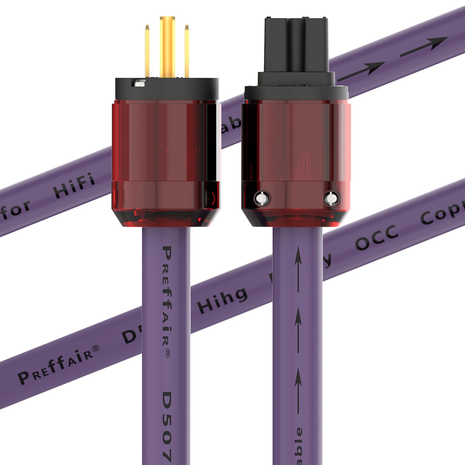 Mua Prefffair Power Cables HiFi Shielded US Power Cord 12AWG 4N OFC ...