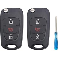 Amazon.com: 2 PCS Flip Folding Keyless Entry Replacement Key Fob Cover ...