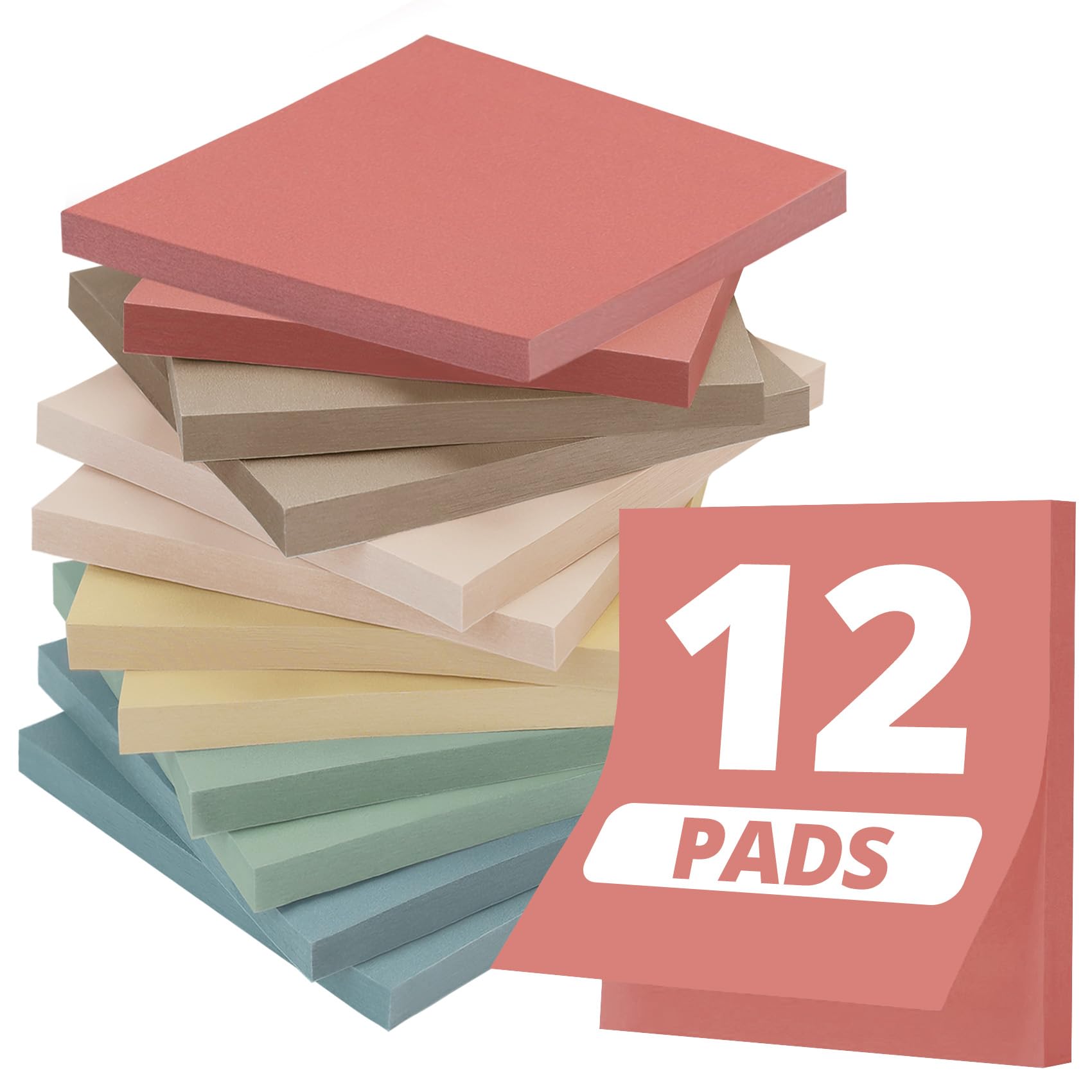 Sticky Notes, 3"x3", 12 Pads, Aesthetic Vintage Sticky Notes 3x3 ...