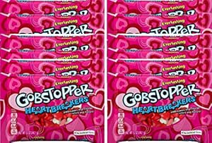 Amazon.com : Gobstopper Heartbreakers Valentine Candy Jawbreaker Hearts ...