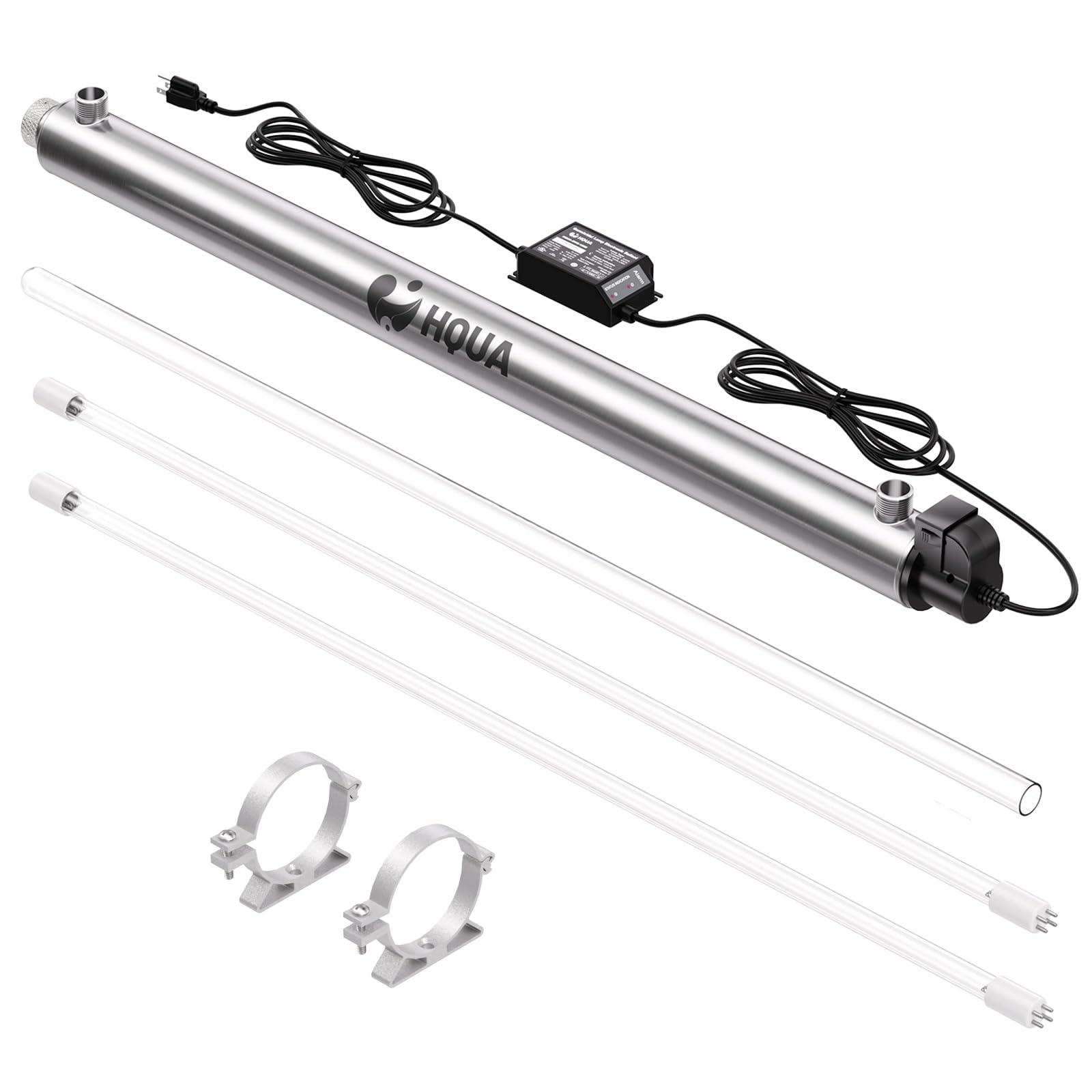 HQUA-OWS-12 120V 40W 3/4" MNPT Inlet/Outlet Whole House Ultraviolet ...