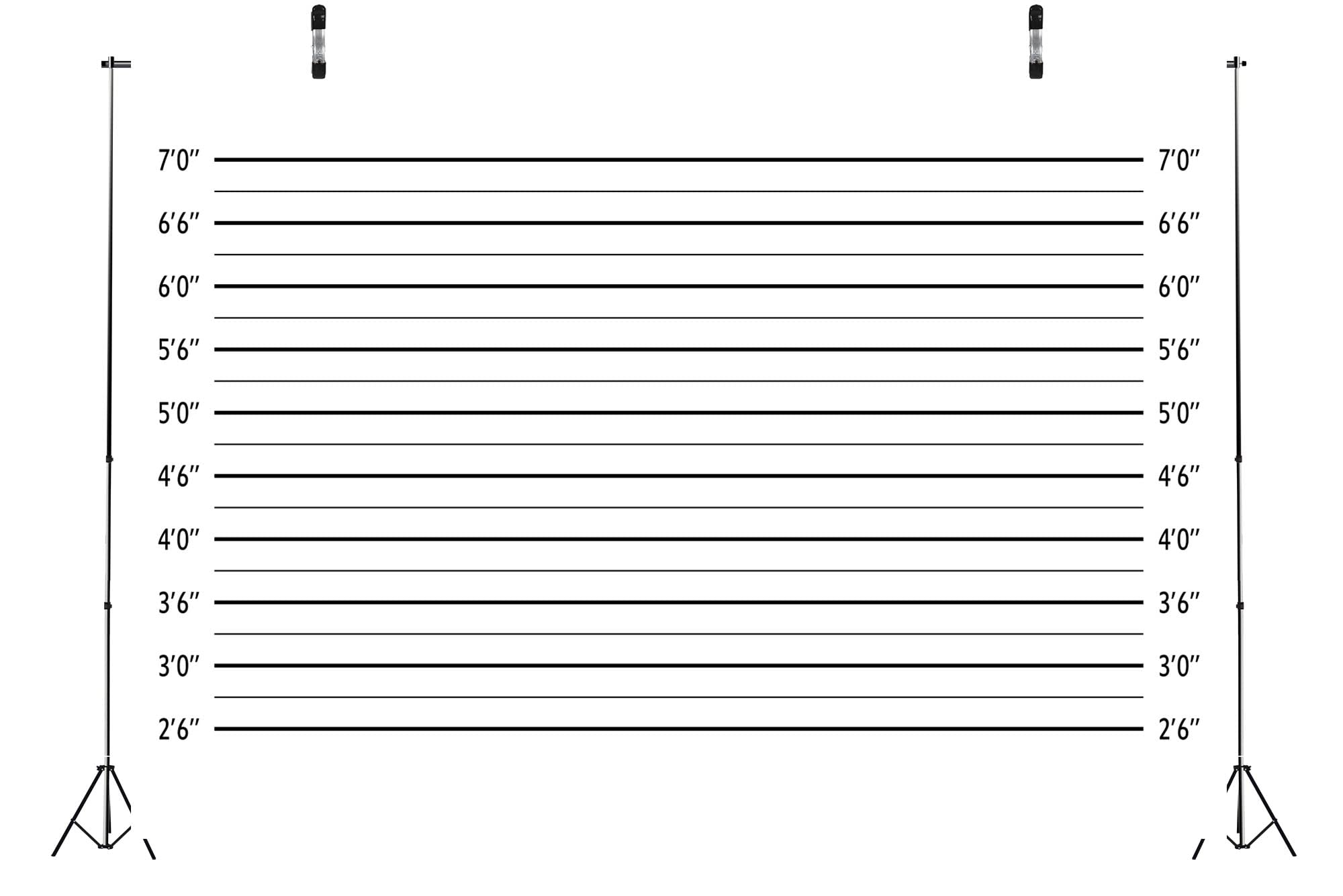 Mua BELECO 9x6ft Fabric Mugshot Backdrop Police Lineup Height Charts ...