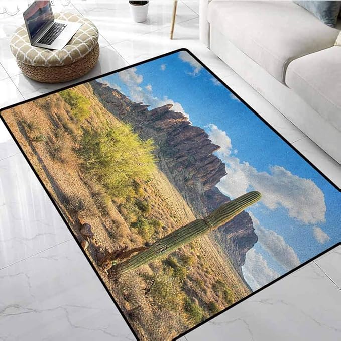 Saguaro Large Area Rugs 6x9 Ft Famous Canyon Cliff With Dramatic Cloudy saguaro-large-area-rugs-6x9-ft-famous-canyon-cliff-with-dramatic-cloudy