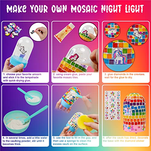 Make Your Own Mosaic Night Light - Craft Kit for Kids, Arts Craft ...