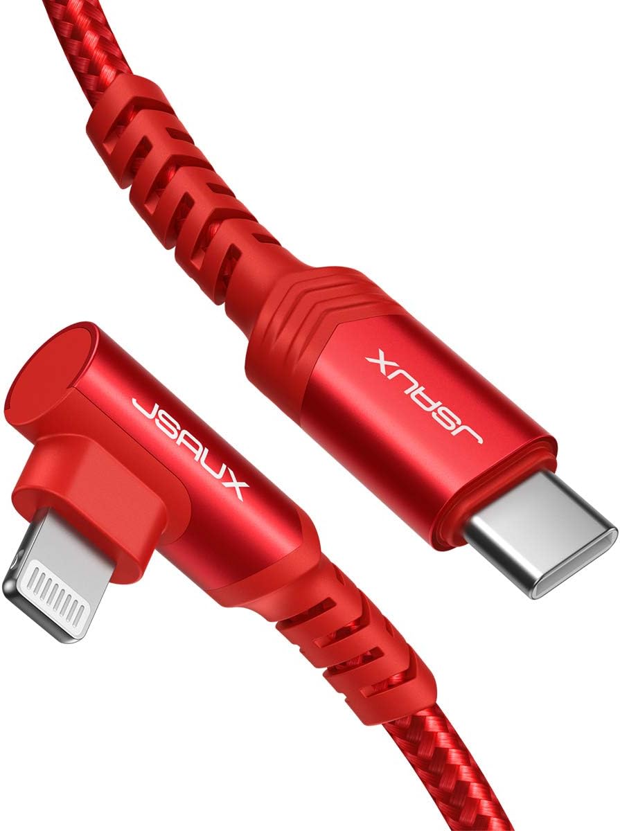 JSAUX USB C Lightning Kabel 90 Grad Winkel PD USB Typ: Amazon.de ...