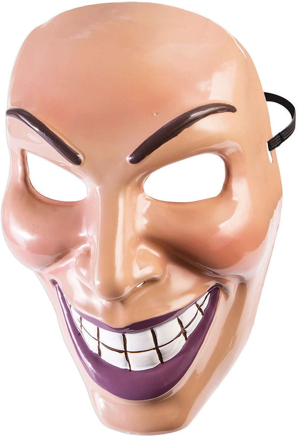 Adult Evil Grin Purge Mask Halloween Scary Smile Fancy Dress Party Face ...
