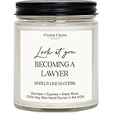 Amazon.com: GSPY Candle, Future Lawyer, Funny Lawyer Gifts for Women ...