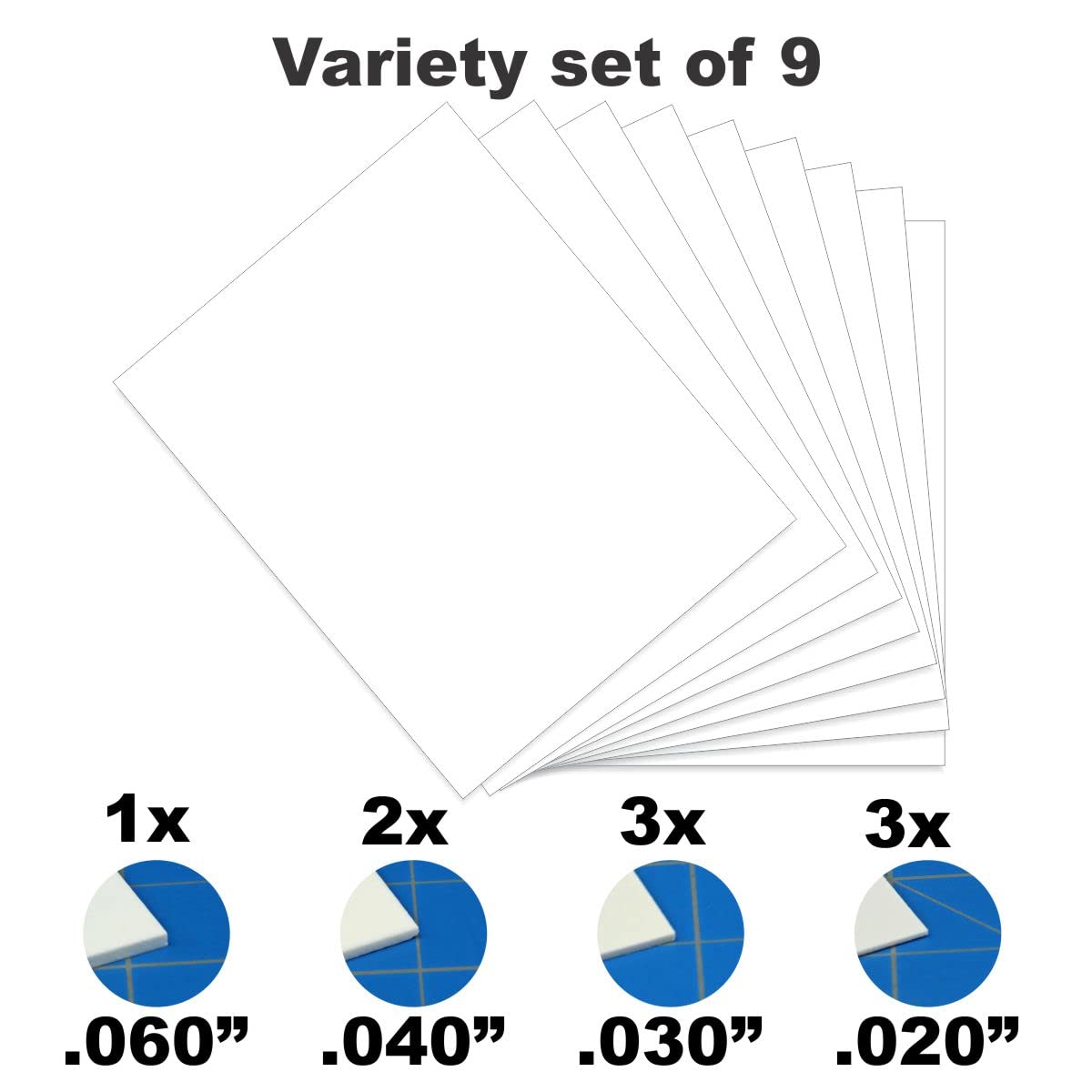 Mua LITKO 8x10-inch Polystyrene Flexible Craft Sheets | Plasticard ...