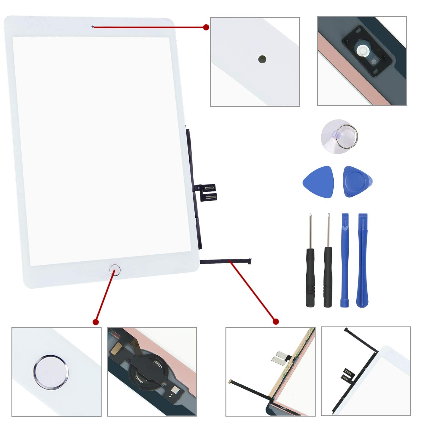 Mua Touch Screen Digitizer for iPad 8th Generation and 7th Generation ...
