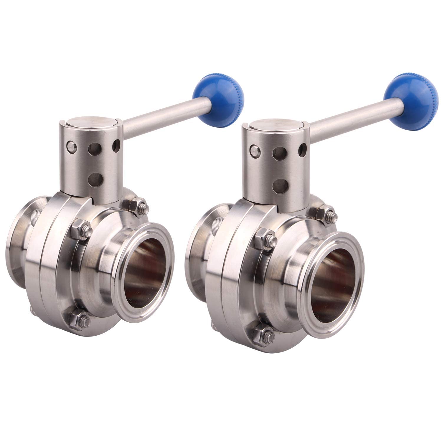 Mua DERNORD 2 Pack 2 Inch Tri Clamp Sanitary Butterfly Valve with Pull ...