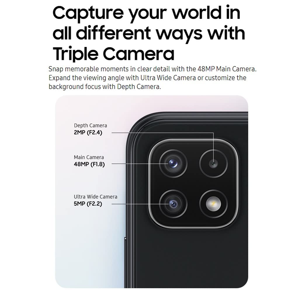 Samsung Galaxy A22 5G (SM-A226B/DS) Dual SIM 128GB/ 8GB RAM, 6.6” GSM ...