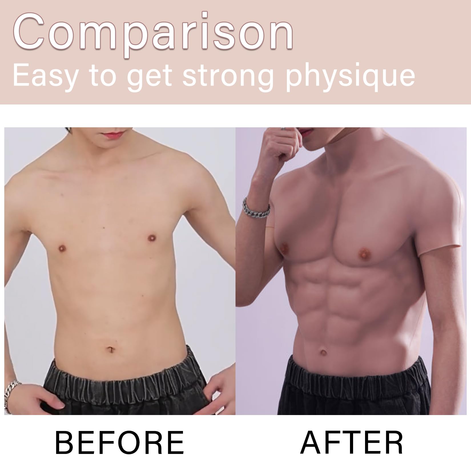 Mua PALPTASN Silicone Muscle Suit Realistic Silicone Male Chest Plate ...