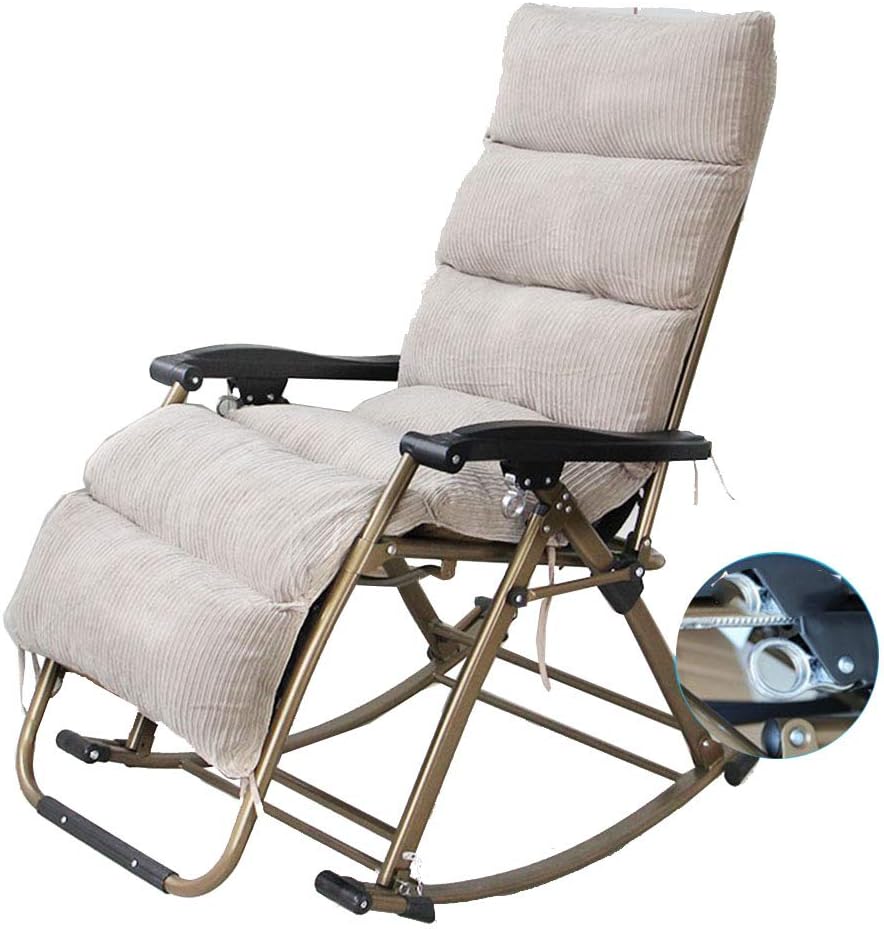 Amazon.de: Klappbarer Lounge-Stuhl Sommer-Schaukelstuhl, Adult Office ...