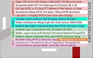 Quick ACLS Card (ACLS Guidelines) AHA ACLS Reference Card - - Amazon.com