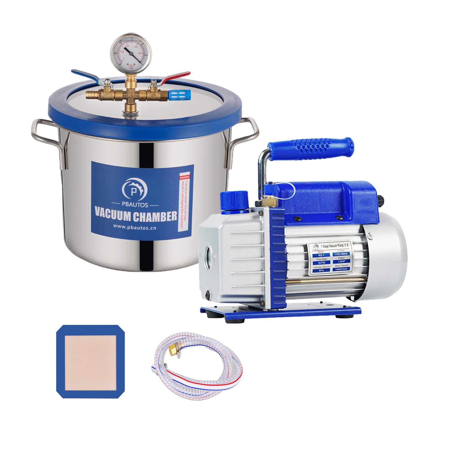 Mua 2 Gallon Vacuum Chamber with Pump, Acrystal Crystal Lid Vacuum ...