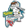 Amazon.com: Maine Jumbo State Magnet by Classic Magnets, 3.3" x 4 ...