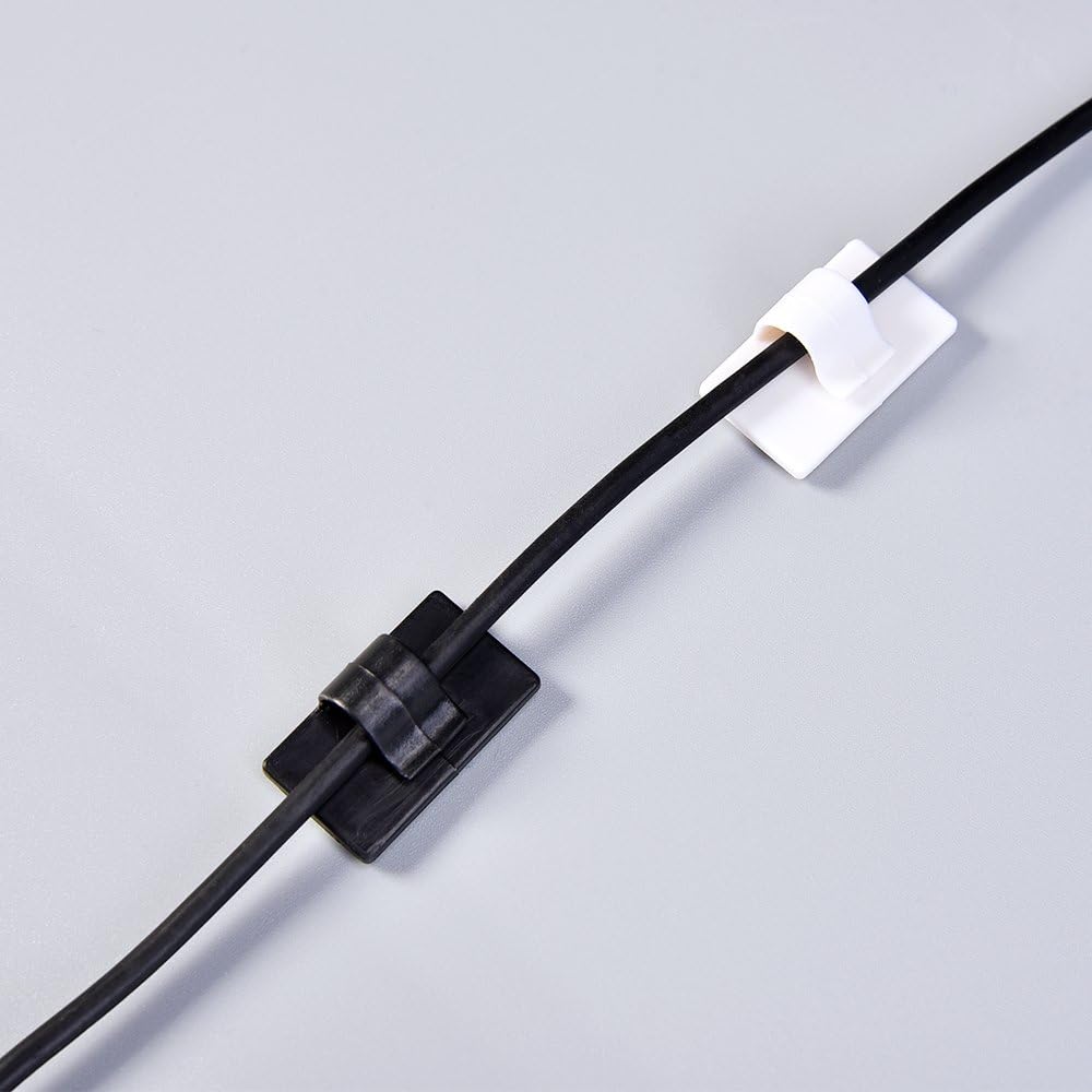 20 Piece Self Adhesive Cable Clips Cable Drop Wire Holder – BigaMart