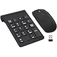 Amazon.com: Wireless Numeric Keypad, TRELC Mini 2.4G 18 Keys Number Pad, Portable Silent ...